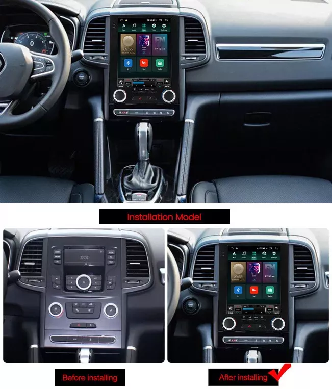 Navigatie Tesla Renault Megane 4 2016-2019 cu sistem android 4+64GB ...
