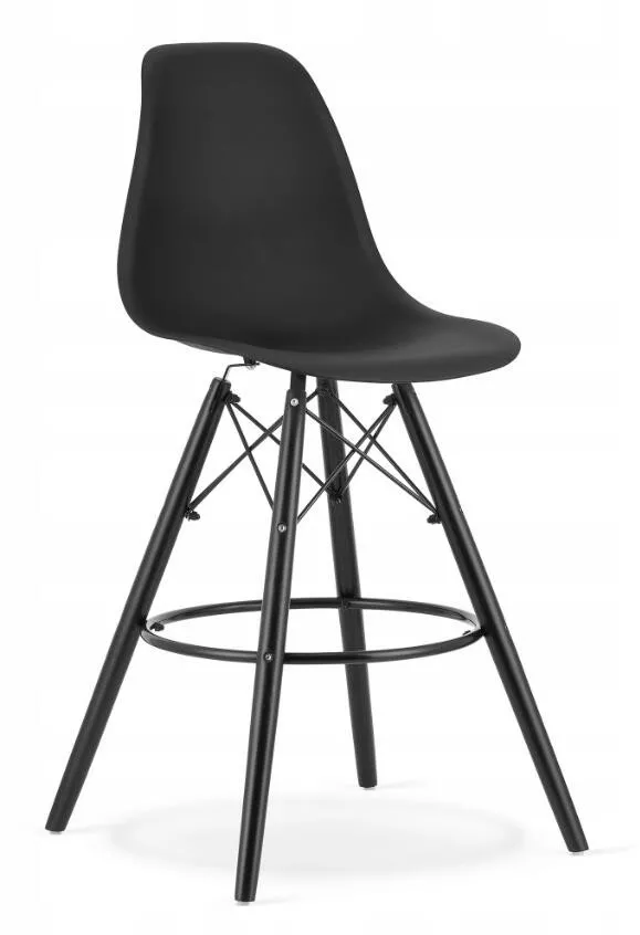 Scaun de bucatarie/bar Artool PP lemn negru 54x55x107.5 cm AR3767_1