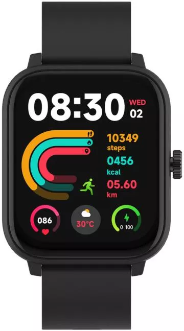 Smartwatch EcoWatch 4 1.85 AMOLED IP68 GPS Negru a3qk_340520103 - domo.ro