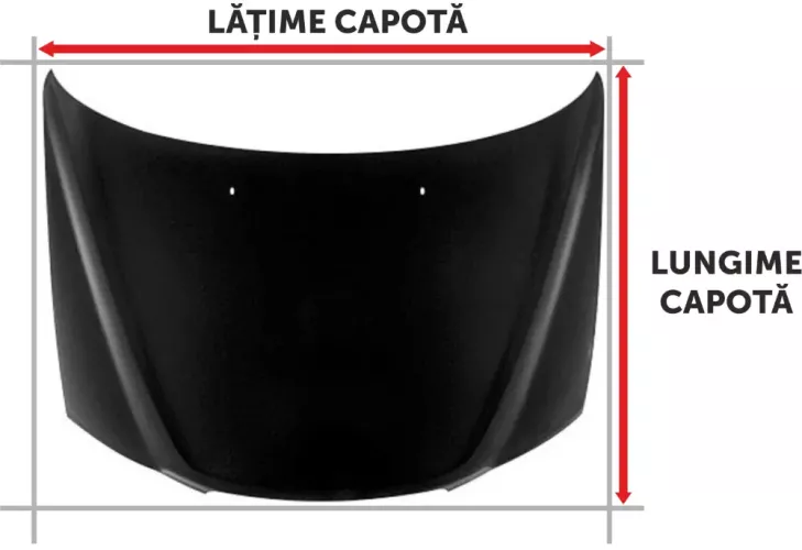 Folie Capota Auto Hood Art rezistenta la exterior marime L 180 x 130cm ...