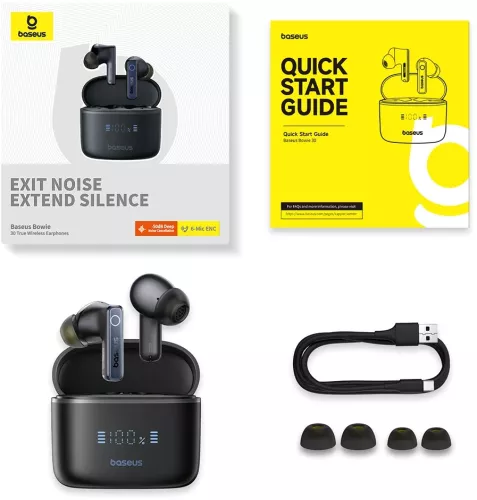 Casti Fara Fir cu True Wireless - Baseus Bowie 30 A00073100126-00 ...