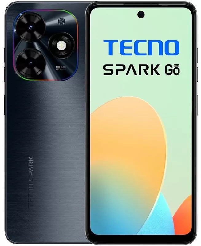 Smartphone Tecno Spark Go 2024 64GB 3GB RAM Dual SIM 4G Tri-Camera Gravity - domo.ro