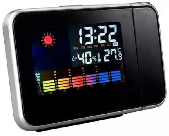 Ceas digital alarma calendar statie meteo si proiector al orei vg8r ...