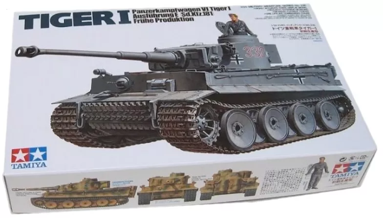 Kit de construit tanc PzKpfw.VI Tiger I Productie timpurie cu 1 ...
