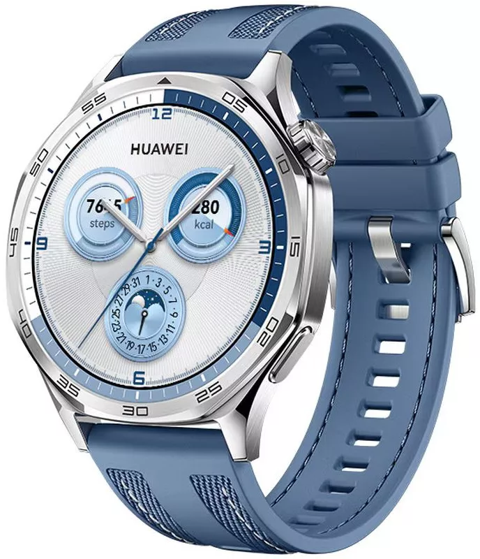 SmartWatch Huawei Watch GT 5 46mm Tarnish Stainless Steel curea Blue ...