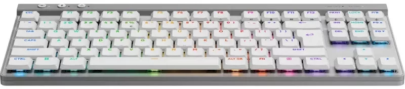 Tastatura Gaming Logitech G515 White Lightspeed TKL GL Tactile Switch ...