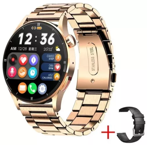 Ceas Smartwatch DAMAR Ecran IPS LCD Android/iOS Bluetooth 5.1 HD Curea ...