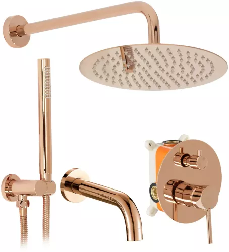 Set de dus incastrat Rea Lungo Rose Gold Auriu cu BOX REA-P6610 - domo.ro