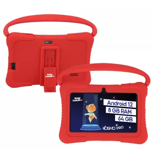 Tableta copii SMART TabbyBoo Kosmo PRO rosu ecran 7 inch IPS 1000 ...