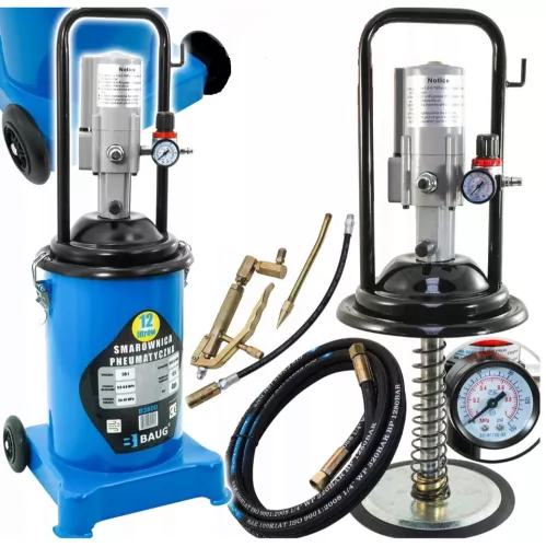 Pompa de gresat pneumatica gresor pneumatic 12L furtun 4M Baug PowerX ...