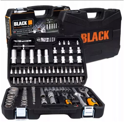 Trusa de Scule Chei Tubulare 108 pcs BLACK PowerX_1731 - domo.ro
