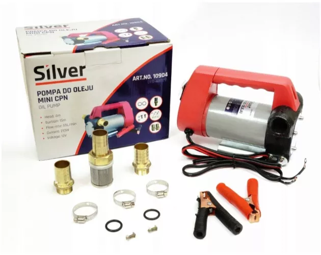 Pompa transfer combustibil ulei rosie CPN 12V Silver PowerX_1894 - domo.ro