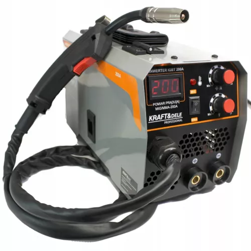 Aparat invertor de sudura MIG 200A sarma fara gaz electrozi + masca ...