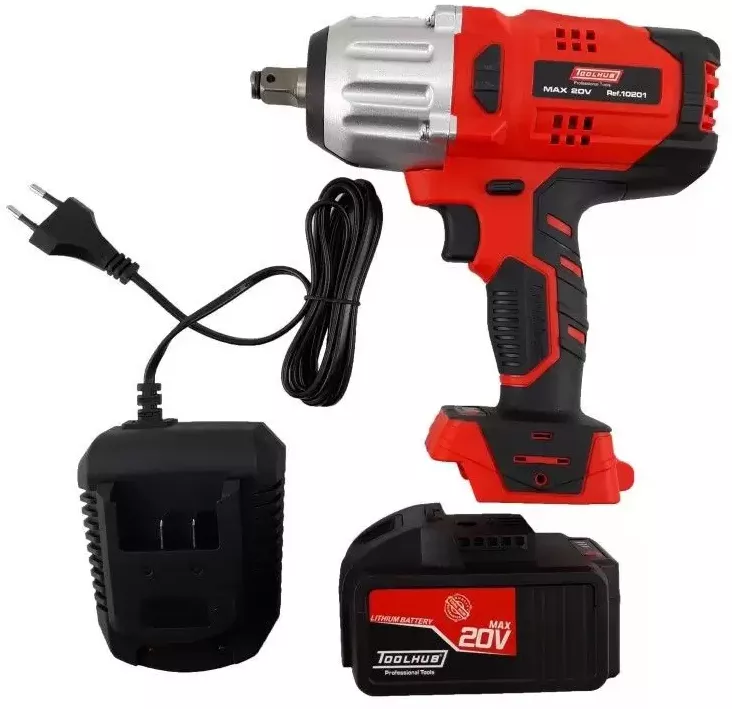 Pistol de impact cu acumulator 20V 4 Ah 600 Nm TH-10201 - domo.ro