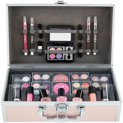 Trusa machiaj Zmile Cosmetics Geanta inclusa Pink