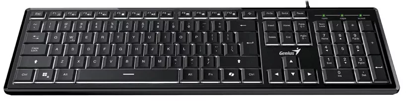 Tastatura GENIUS USB multimedia 104 taste + 12 taste multimedia negru
