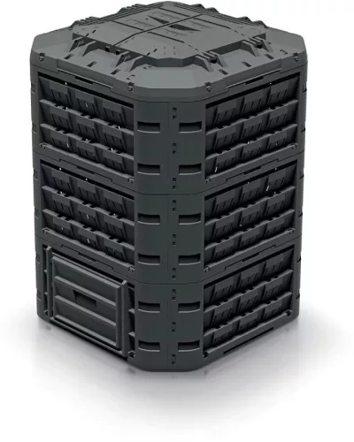 Compostor de gradina 950 L negru Compogreen Vario IKL950C - domo.ro