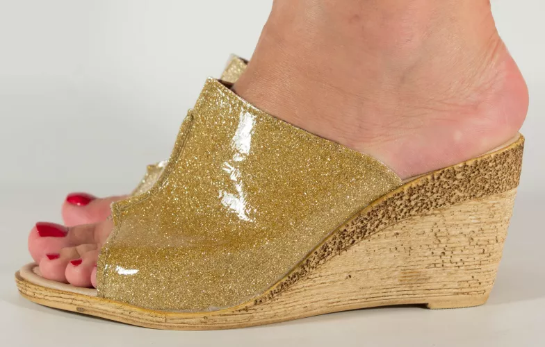 Saboti aurii dama cu platforma SBM2 39 SBM2__3095__46047 - domo.ro