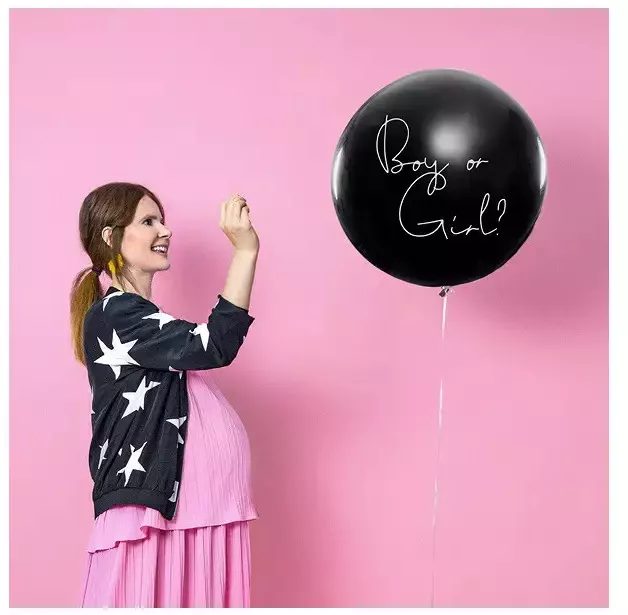 Balon cu Confetti Boy or Girl Gender Reveal Baiat 100 cm IK232