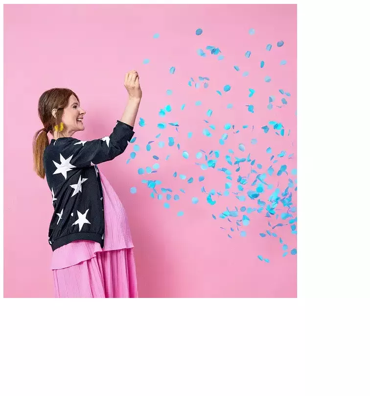 Balon cu Confetti Boy or Girl Gender Reveal Baiat 100 cm IK232