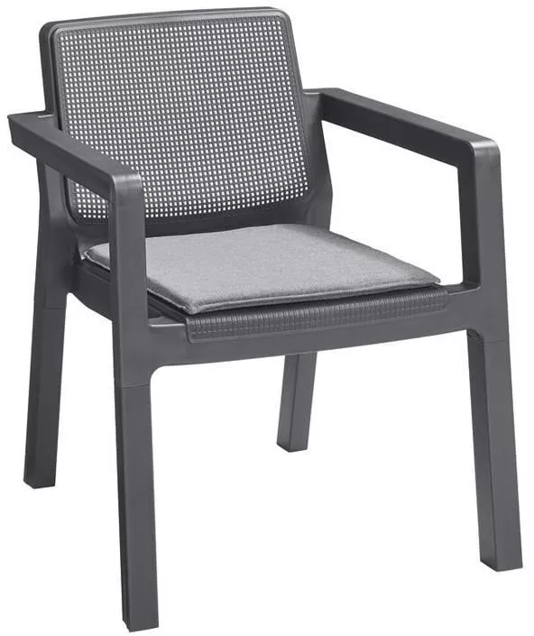 Set canapea scaune si masuta pentru terasa Keter Robert culoare gri ...