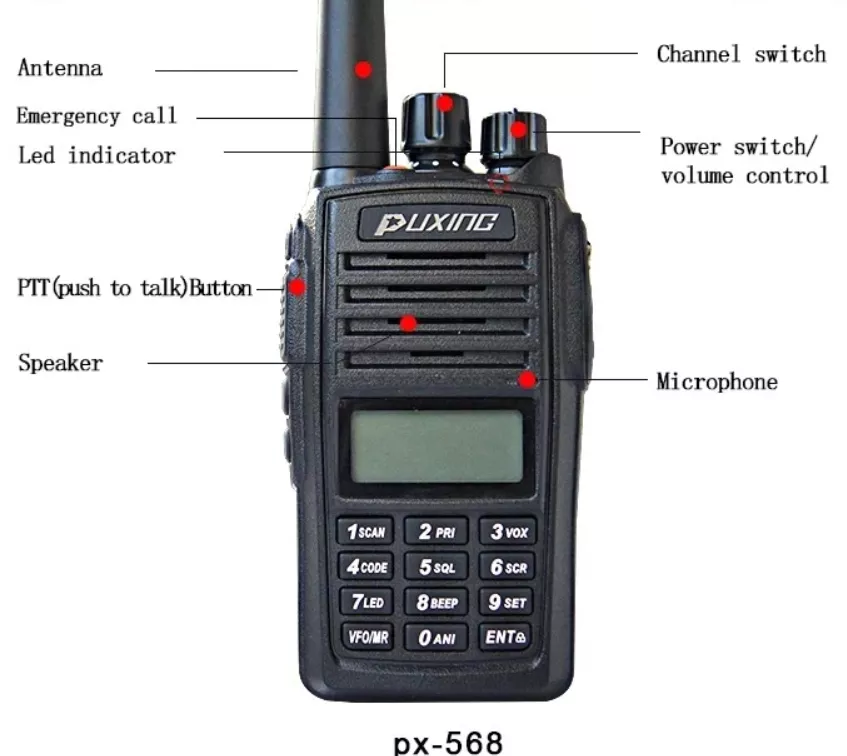 Statie radio Puxing Marina PX-568 VHF putere emisie 5W IP67 rezistenta ...