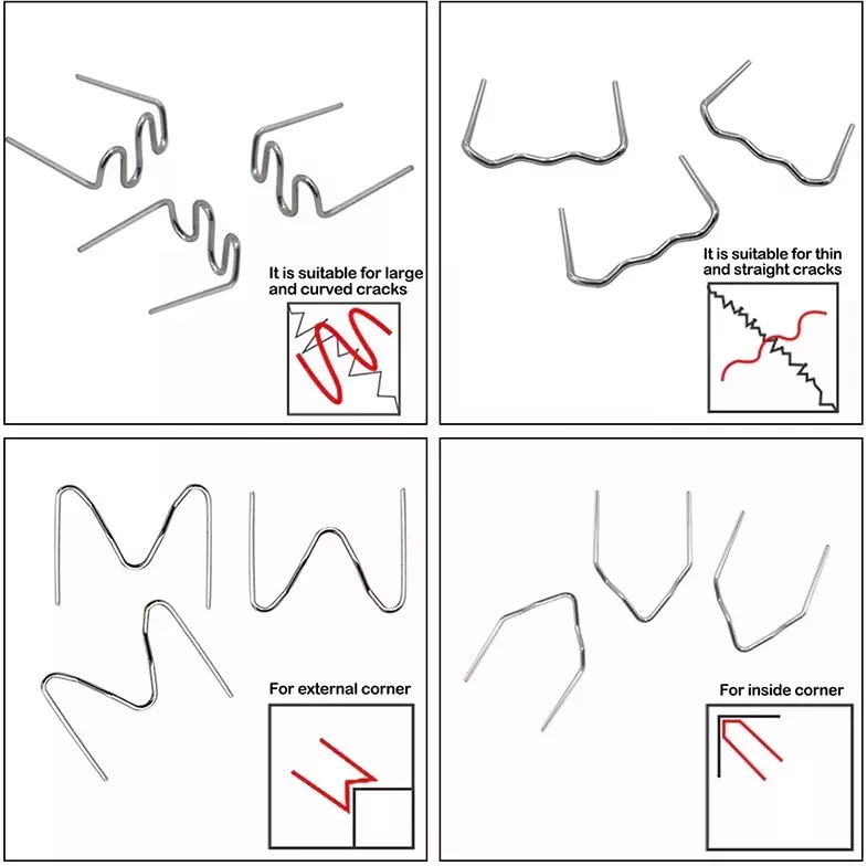 Set 100 Capse Pentru Pistol de Lipit Reparat si Sudat Plastic Cleme ...