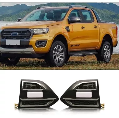Set 2 lampi LED laterale Lumini de Zi DRL si semnalizare Ford Ranger T7 ...