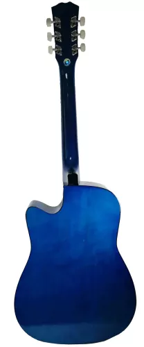 Chitara clasica din lemn IdeallStore® Cutaway Country Blue 95 cm albastru - domo.ro