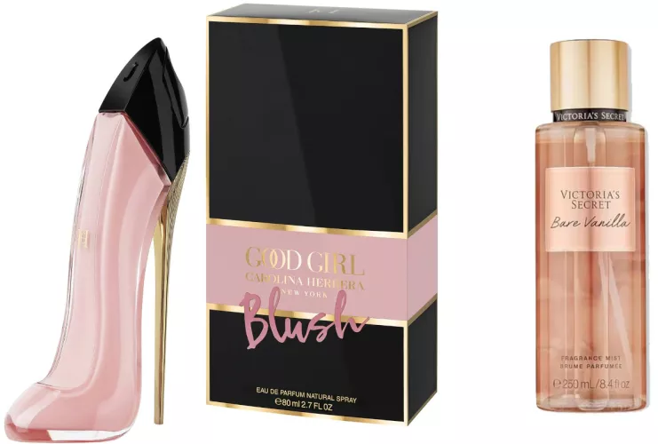 SET CADOU CAROLINA HERRERA GOOD GIRL BLUSH 80 ML + VICTORIAS SECRET ...