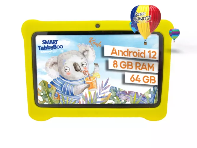 Tableta copii SMART TabbyBoo Koala PRO 2024 cu control parental 64GB ...