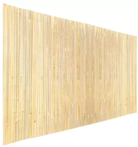 Paravan din bambus 3962 x 1828 mm Protectie vizuala si de vant Bej UV ...