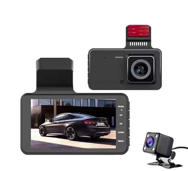 Camera Auto Dubla TSS-V1 Full HD Ecran LCD 4& Inregistrare Audio-Video ...