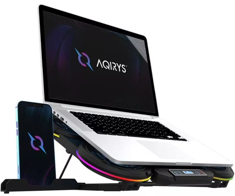 Stand Cooler Laptop Gaming AQIRYS Zenith 17 inch Black RGB aqrys ...