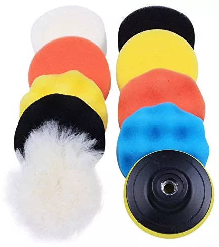 Kit Polish auto profesional Set 10 piese + adaptor bormasina Set Polish ...