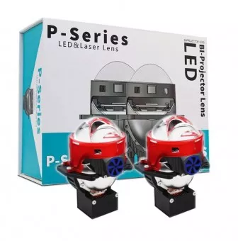 Set 2 buc. Lupe laser bi-LED pentru faruri cu faza scurta si lunga 3 ...