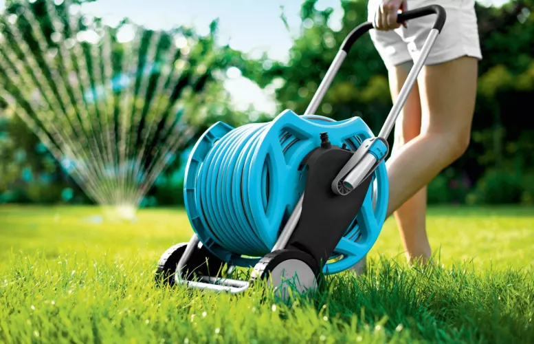 Carucior cu tambur pentru furtun de gradina Cellfast DISCOVER 1 2 60m ...