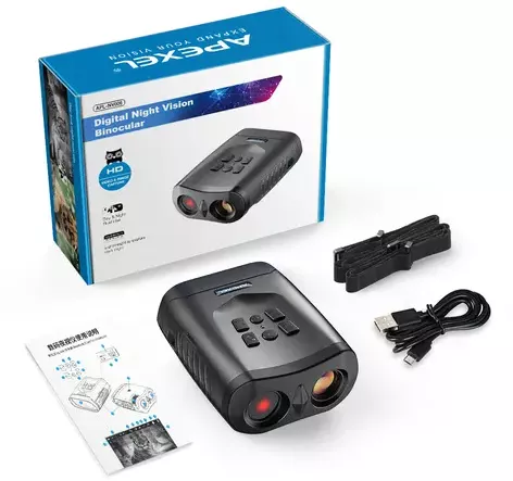 Binoclu compact vedere nocturna in infrarosu Apexel NV009 camera video ...