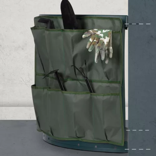 Coltar suport scule de gradina din plastic - montat pe perete - 43 x 43 ...