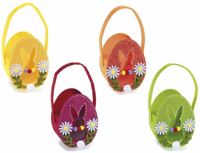 Set 4 gentute Paste textil multicolor 10x8x20 cm A56.47.14 - domo.ro