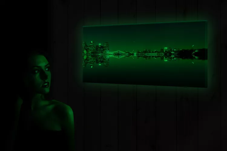 Tablou luminos in intuneric GlowforHome Manhattan New York City ...