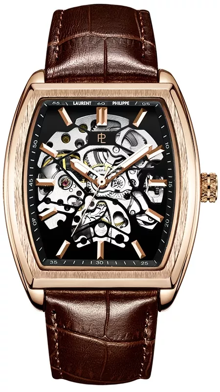 Ceas pentru barbati Laurent Philippe Royale Sienne 42mm Rose Gold ...