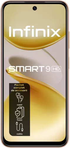 Telefon mobil INFINIX SMART 9 HD 4GB 64GB 4G CORAL GOLD 10066712 - domo.ro