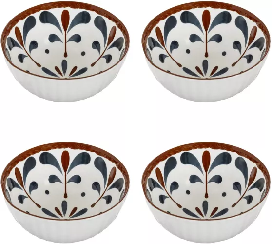 Set boluri 4 piese 250 ml Portelan Alb VI1227610x4 - domo.ro