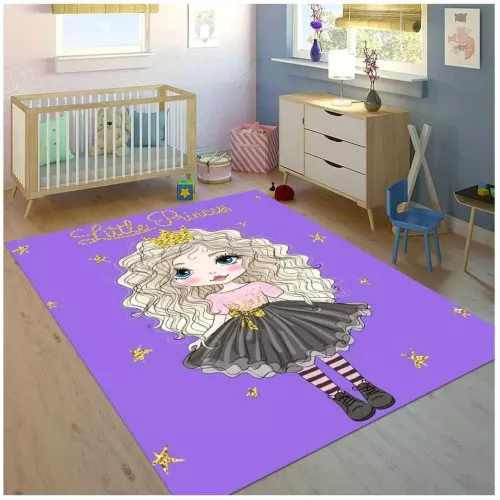 Covor camera copii cu o mica printesa 120x180cm EV00350 - domo.ro