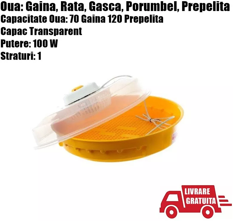 Incubator Clocitoare Electric 70 Oua Ou Pui Gaina Gasca Rata 120 ...