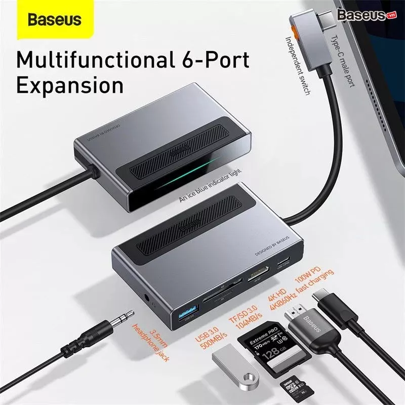 Docking Station Hub Baseus Magic Multifunctional USB-A - USB-C - HDMI ...