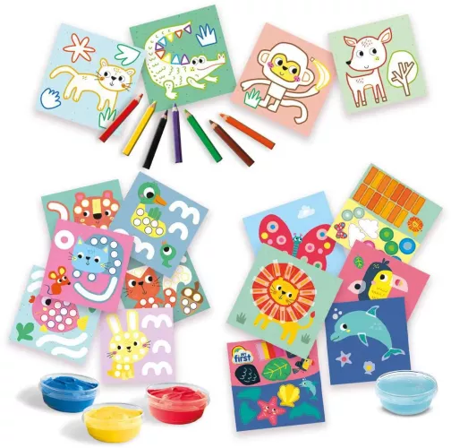 Set 3 in 1 de Pictat cu Degetul de Colorat si de Lipit rrvg_405108887 ...