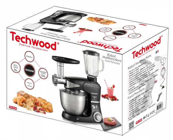 Robot de bucatarie 3 in 1 Techwood TRO-5066 1000W mixer 5L blender 1.5L ...