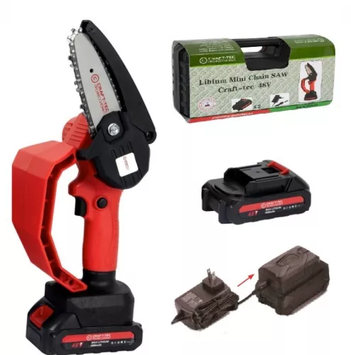 Super oferta Drujba 2 baterii 48 V lama+lant 4&rsquo &rsquo trusa ...